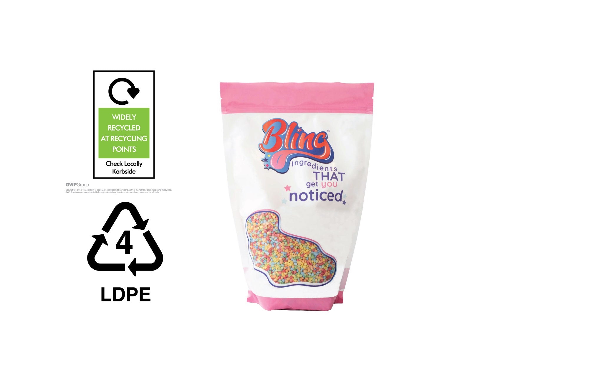 New pouch packaging - catchy design & recyclable – Bling Ingredients